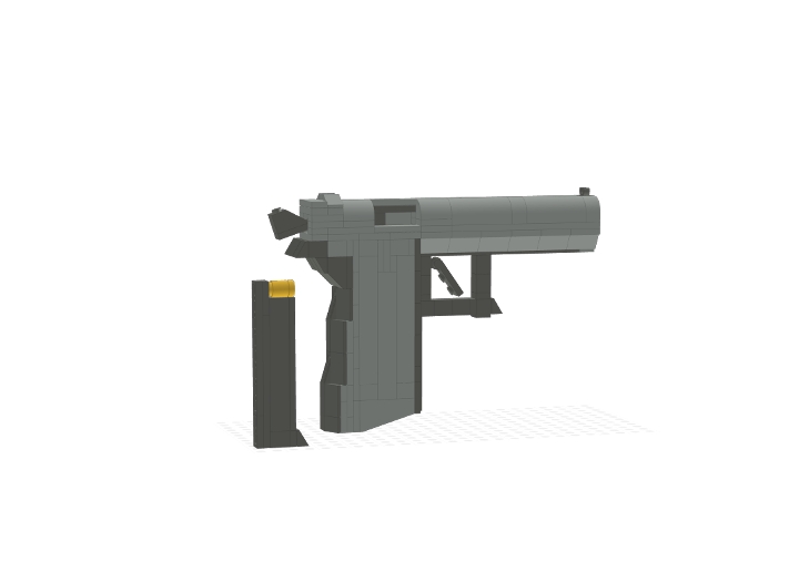 mini hand gun from BrickLink Studio [BrickLink]