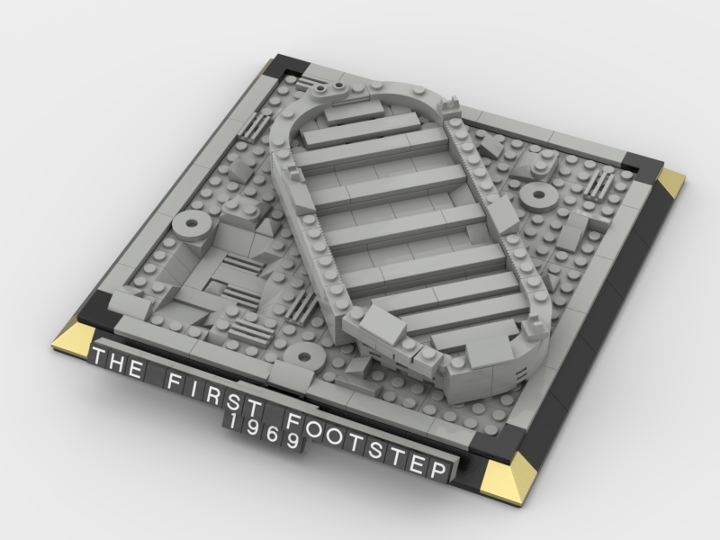 The First Footstep on the Moon from BrickLink Studio [BrickLink]