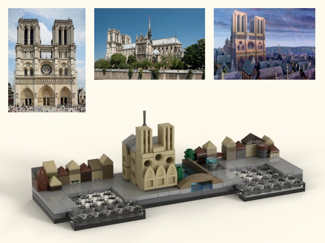 Quasimodo/Esmeralda Scene 1 from BrickLink Studio [BrickLink]