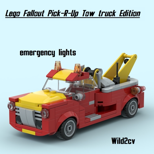 Fallout Pick-R-Up Truck Tower from BrickLink Studio [BrickLink]