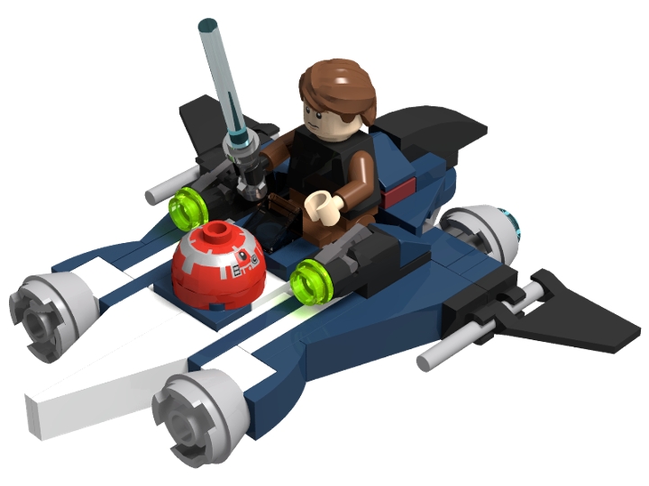 Azure Angel Microfighter from BrickLink Studio [BrickLink]