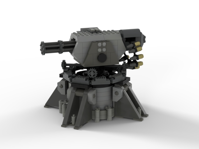 Factorio Gun Turret from BrickLink Studio [BrickLink]