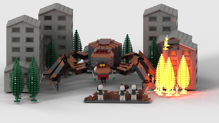 Spider mech from BrickLink Studio [BrickLink]
