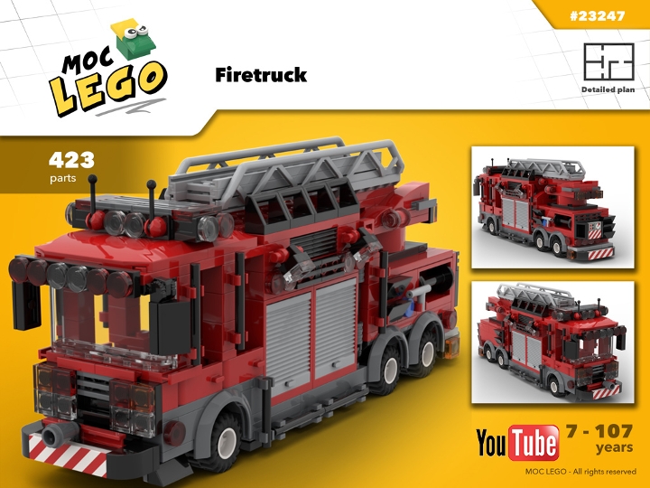 Fire engine from BrickLink Studio [BrickLink]