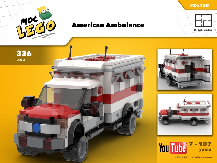 American Ambulance from BrickLink Studio [BrickLink]