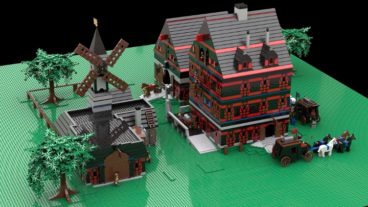 Large Inn Complex from BrickLink Studio [BrickLink]