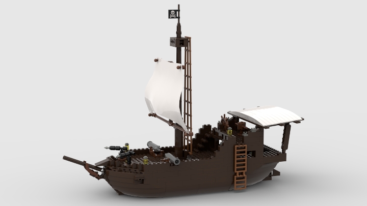 Sea of Thieves Sloop from BrickLink Studio [BrickLink]