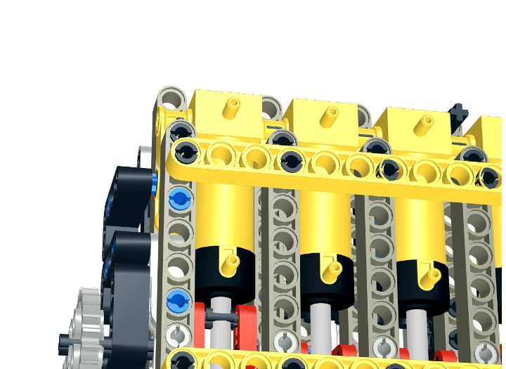 Inline 4 cylinder engine from BrickLink Studio [BrickLink]