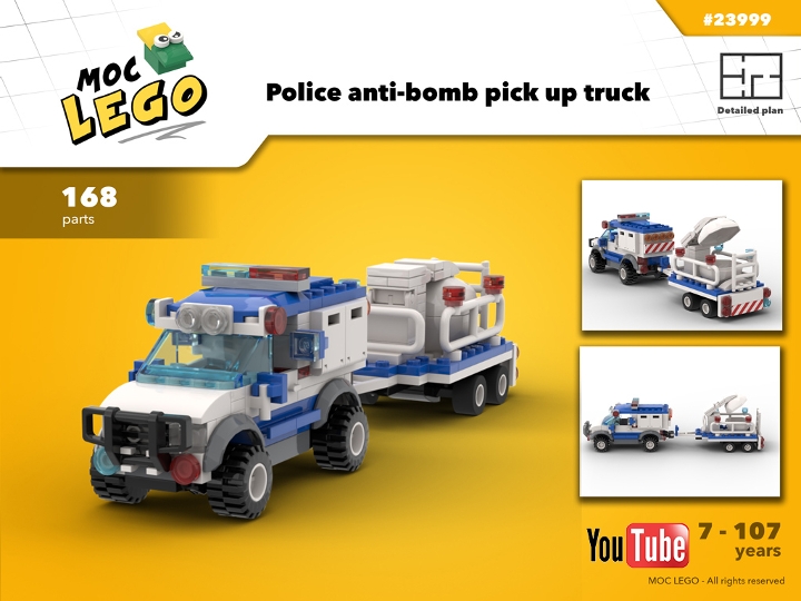 Police Anti Bomb Pick Up from BrickLink Studio [BrickLink]