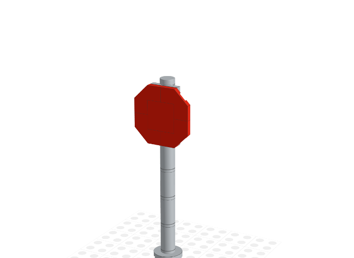 Large Stop Sign from BrickLink Studio [BrickLink]