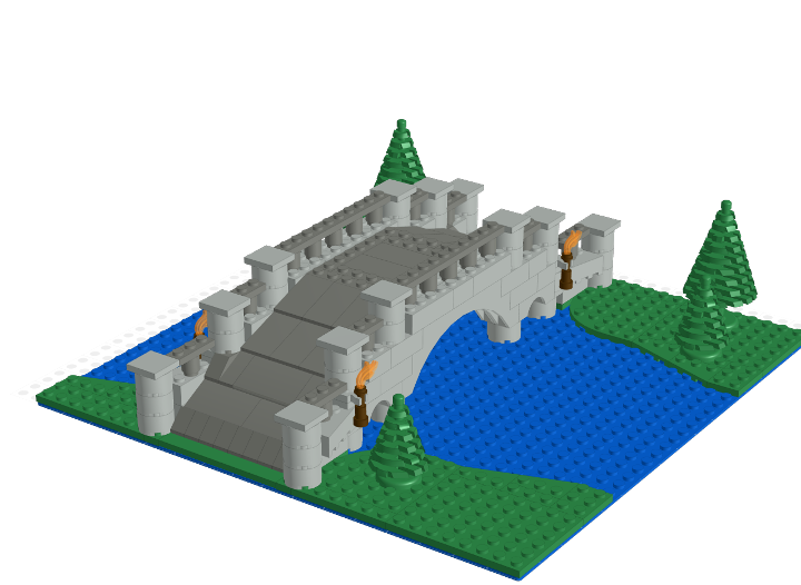 Kingdoms/Castle Ambush Bridge from BrickLink Studio [BrickLink]