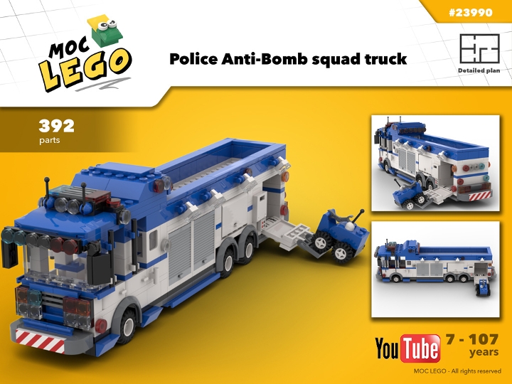 Police Anti-Bomb truck from BrickLink Studio [BrickLink]