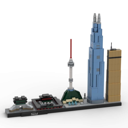Seoul Skyline from BrickLink Studio [BrickLink]