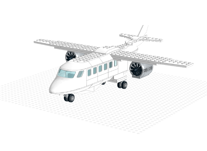Small Passenger Plane from BrickLink Studio [BrickLink]