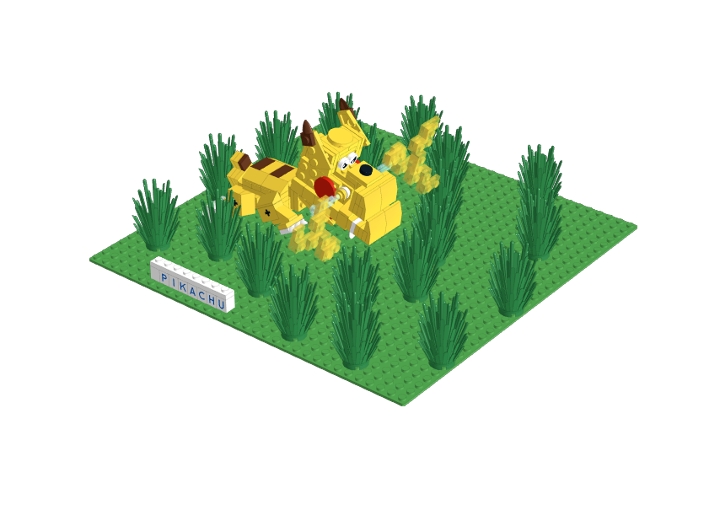 pikachu pokemon from BrickLink Studio [BrickLink]