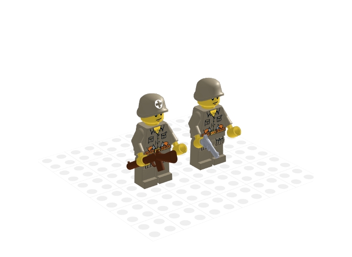 WWII medic and soldier from BrickLink Studio [BrickLink]