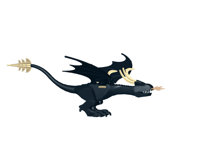 TES V: Skyrim "Alduin" from BrickLink Studio [BrickLink]