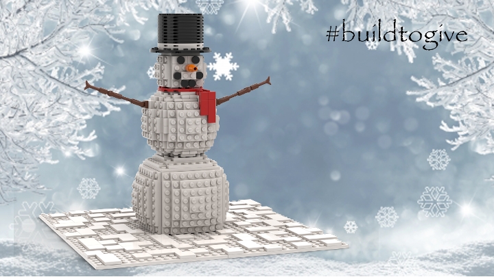 Snowman Ornament from BrickLink Studio [BrickLink]