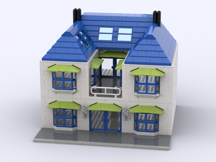 Shop with apartment above from BrickLink Studio [BrickLink]