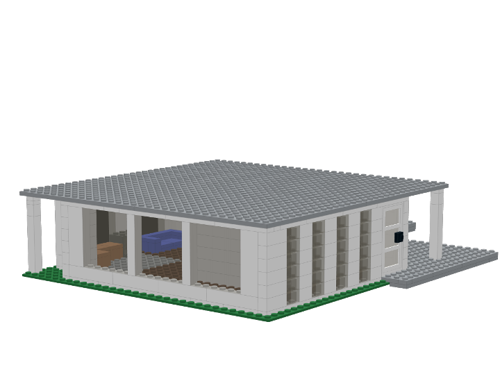 Modern house from BrickLink Studio [BrickLink]