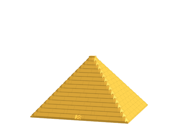 Great Pyramid of Egypt from BrickLink Studio [BrickLink]