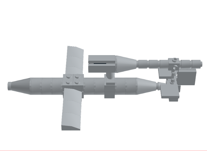 V-1 rocket from BrickLink Studio [BrickLink]