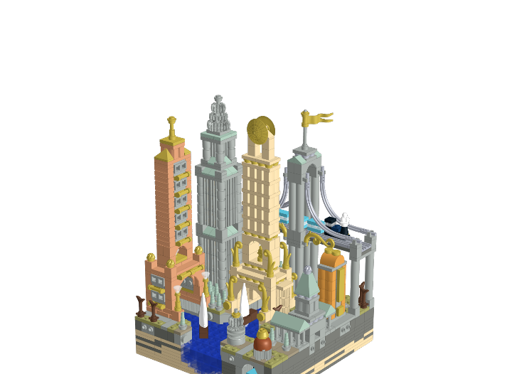 Gilded city from BrickLink Studio [BrickLink]