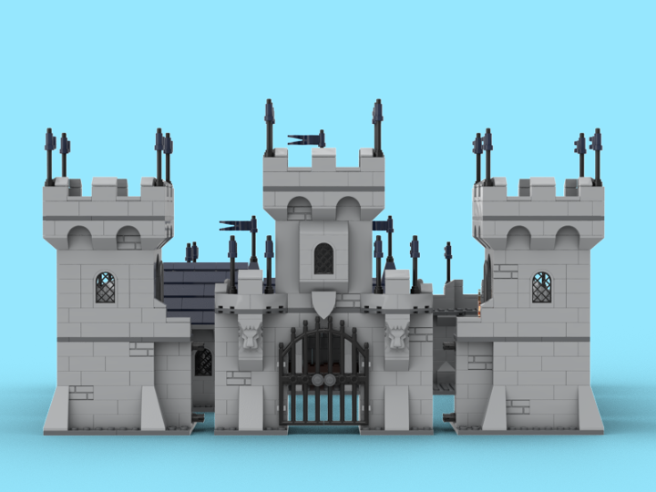 Basic Modular CastleB from BrickLink Studio [BrickLink]