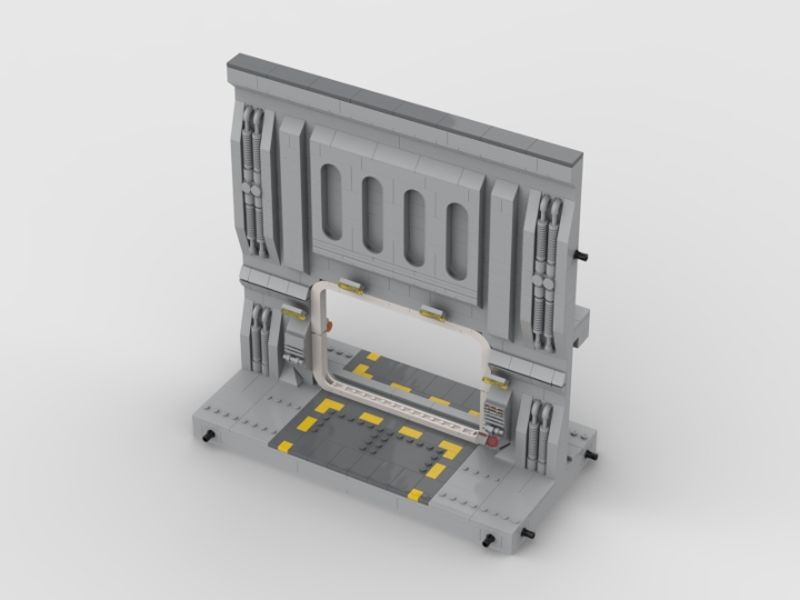 Modular Vehicle Bay - Wall piece - Airlock from BrickLink Studio ...