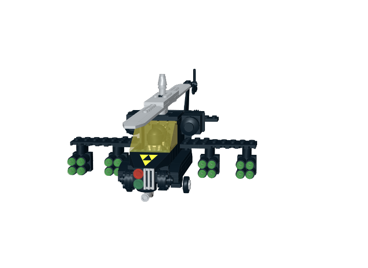 Attack Helicopter (w. steps) from BrickLink Studio [BrickLink]