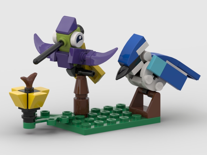 Hummingbird & Bluejay from BrickLink Studio [BrickLink]