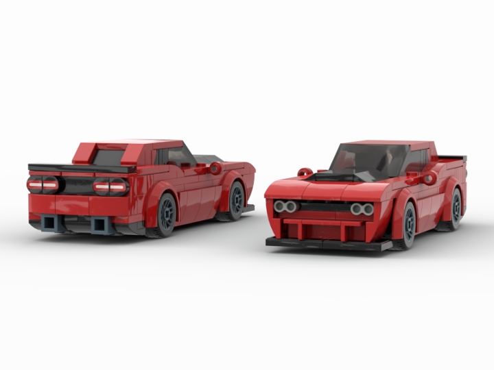 Dodge Demon (revised version) from BrickLink Studio [BrickLink]