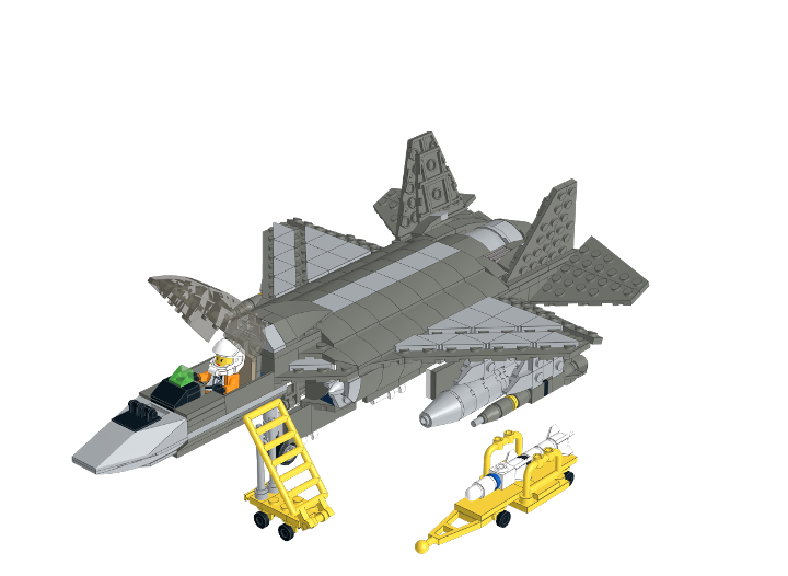 modern jet from BrickLink Studio [BrickLink]