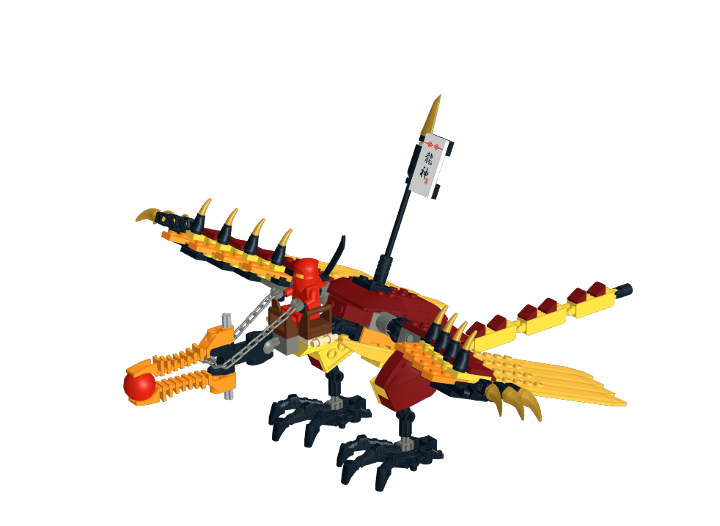 Fire Dragon from BrickLink Studio [BrickLink]