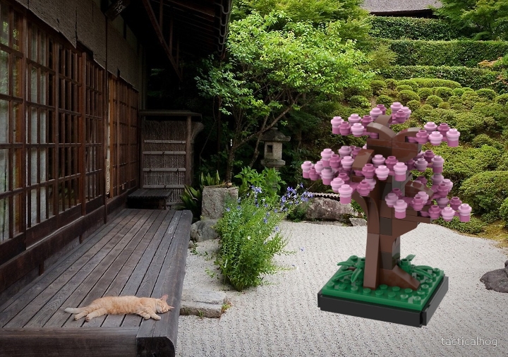 Sakura tree from BrickLink Studio [BrickLink]