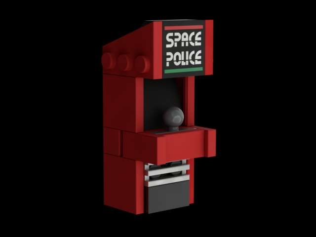 arcade machine 1 from BrickLink Studio [BrickLink]