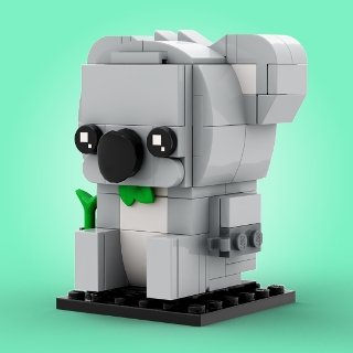 "Koala" Custom BrickHeadz - by Stormythos from BrickLink Studio [BrickLink]