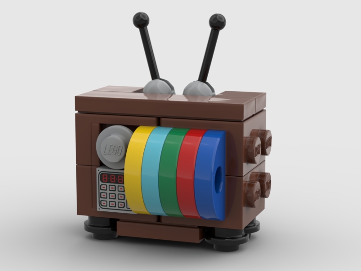 Retro TV Set from BrickLink Studio [BrickLink]