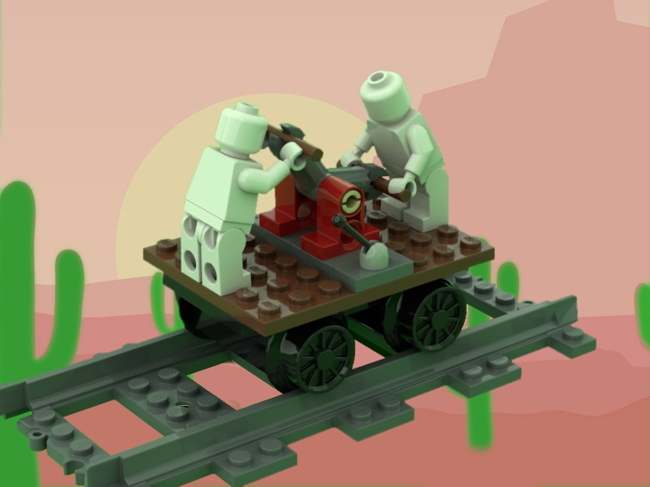 Railroad Hand Cart from BrickLink Studio [BrickLink]