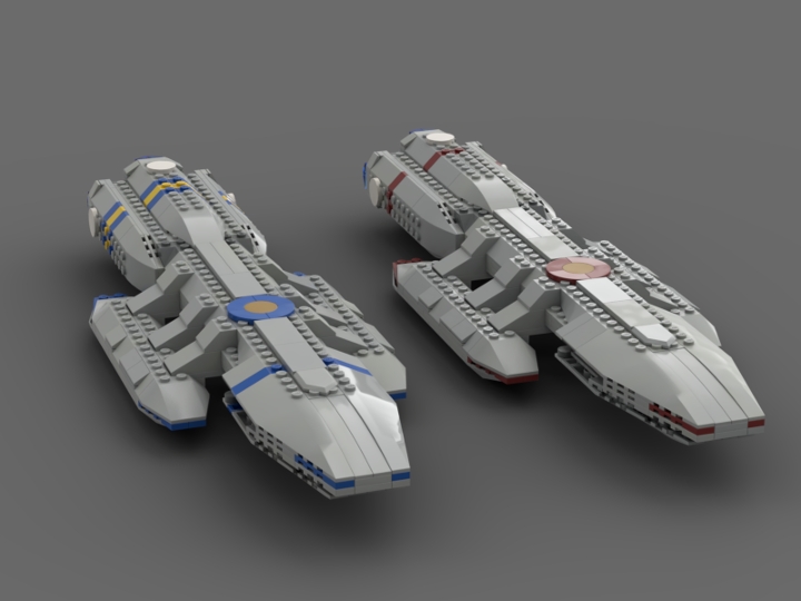 Battlestar Prometheus & Atlantia from BrickLink Studio [BrickLink]
