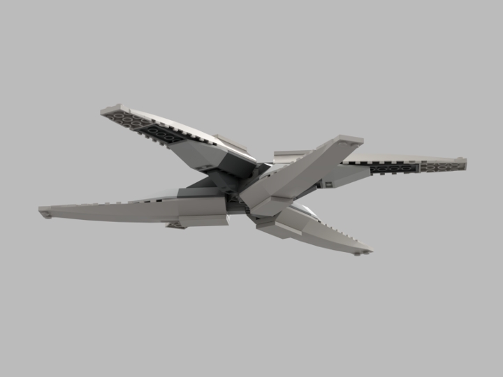 Cylon Basestar Mk1 from BrickLink Studio [BrickLink]