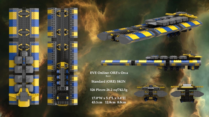 EVE Online: ORE's Orca v2 from BrickLink Studio [BrickLink]