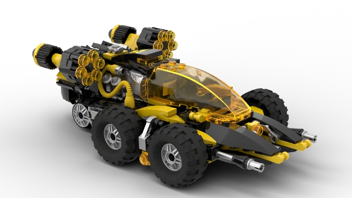Blacktron - Rapid Assault Vehicle from BrickLink Studio [BrickLink]