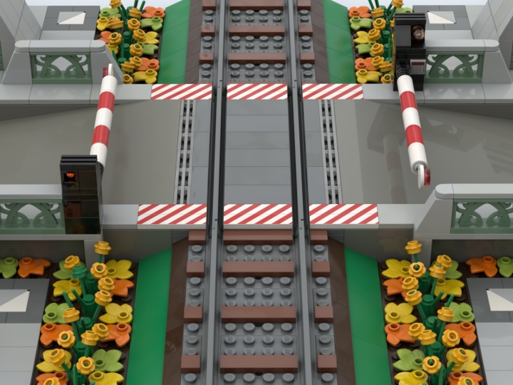 Level Crossing from BrickLink Studio [BrickLink]