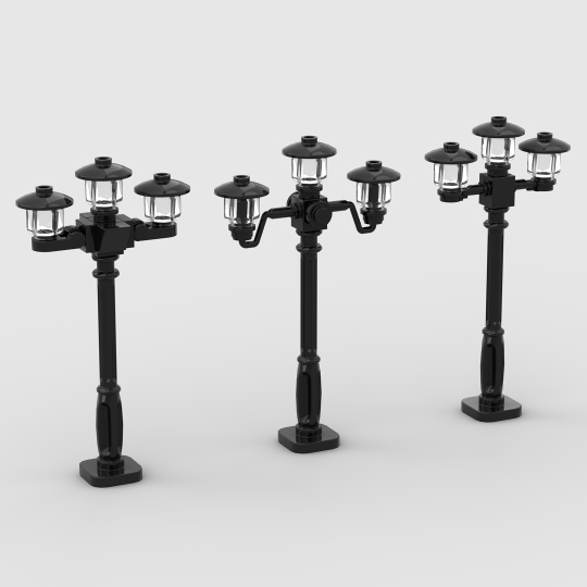 City Lamp (Lamppost) from BrickLink Studio [BrickLink]