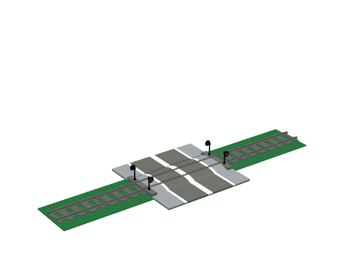 level crossing - Bahnübergang from BrickLink Studio [BrickLink]