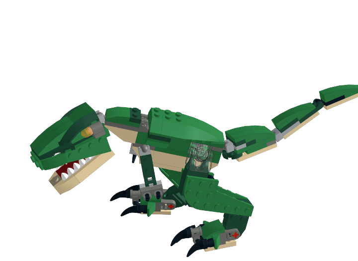 Brick Allosaurus from BrickLink Studio [BrickLink]