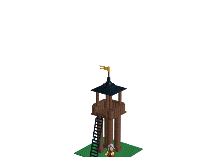 Roman Watch Tower from BrickLink Studio [BrickLink]
