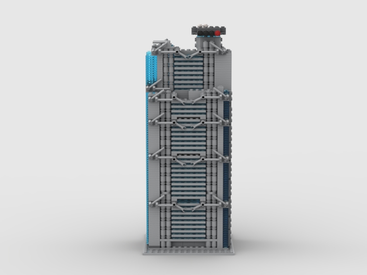 HSBC Building at 1.650th scale from BrickLink Studio [BrickLink]