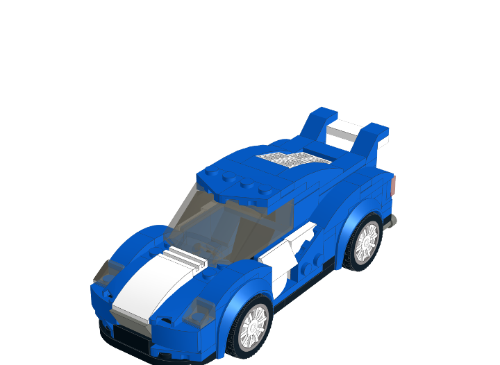 car made for racing on tracks from BrickLink Studio [BrickLink]